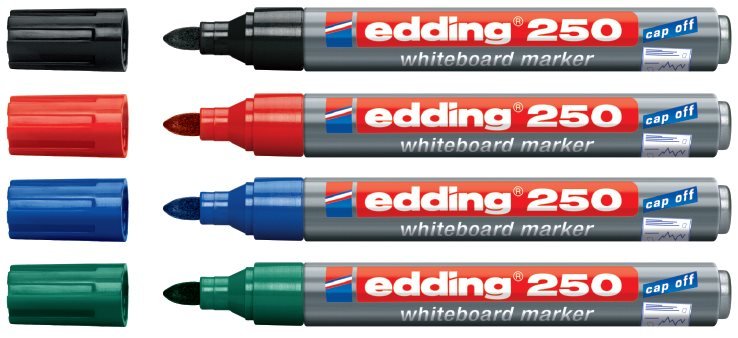 edding 250 whiteboard marker sæt - Whiteboard markere - HardSoft