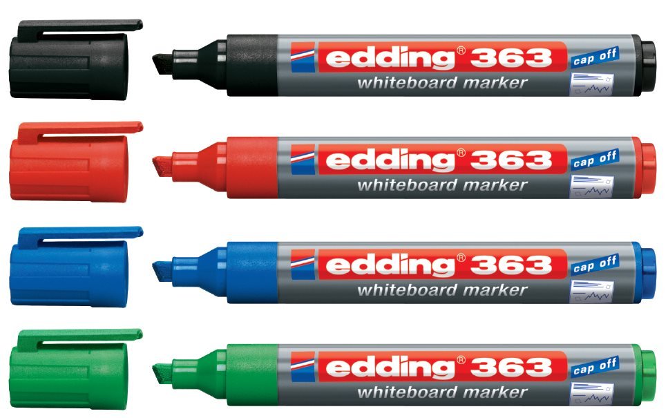 edding 363 whiteboard marker sæt - Whiteboard markere - HardSoft